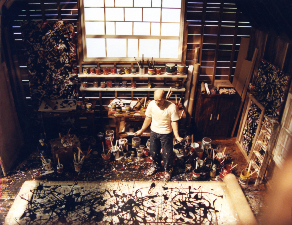 ~ amqr ~: Jackson Pollock en su estudio