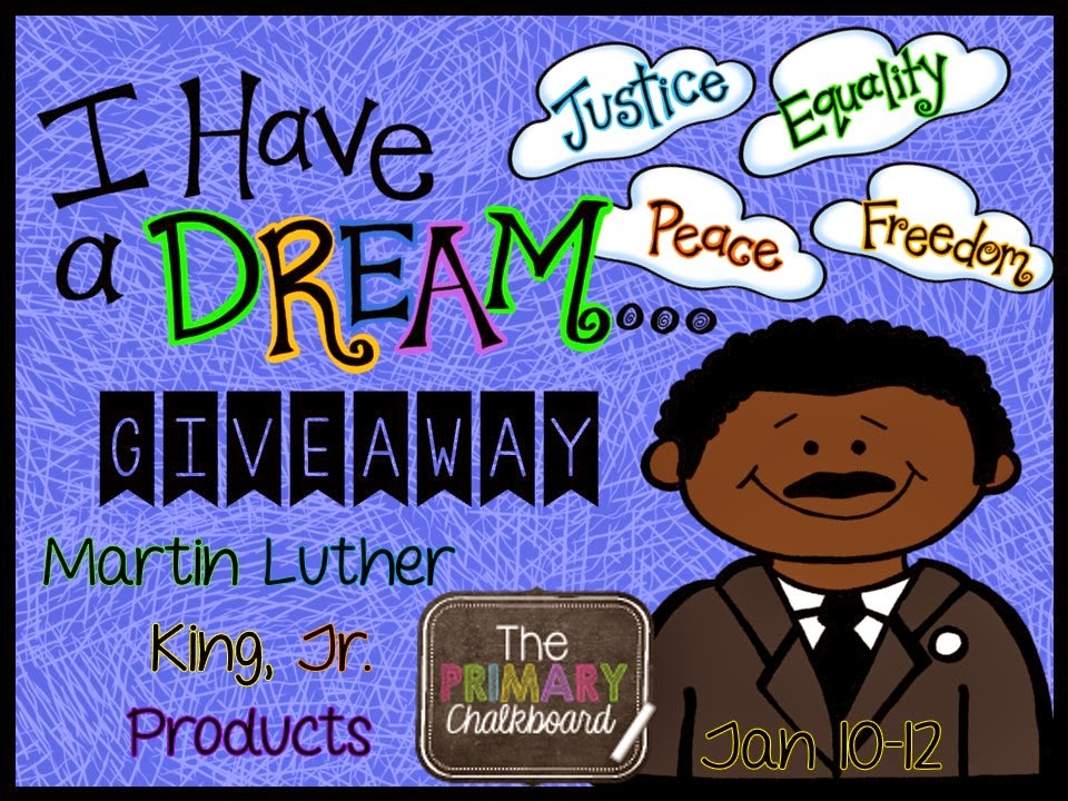 Primary Chalkboard: Martin Luther King, Jr. Products Giveaway