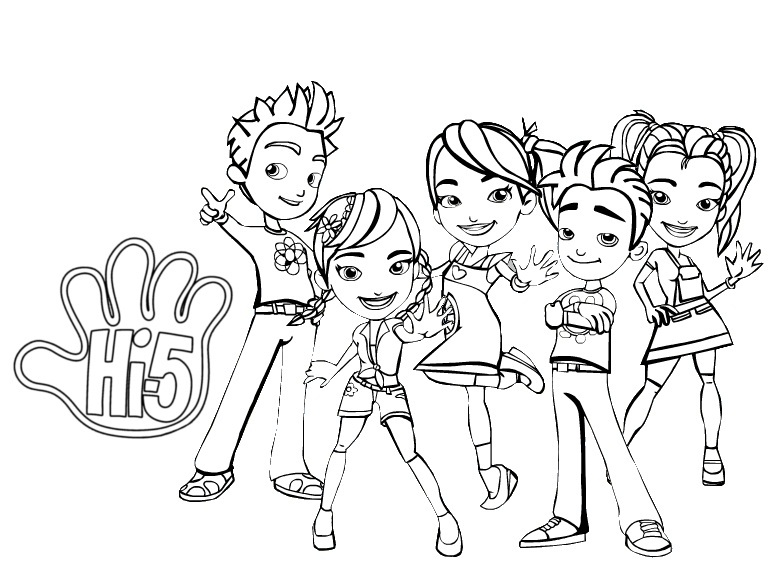 Desenhos para Colorir e Imprimir: Desenhos para Colorir Hi-5 Australia
