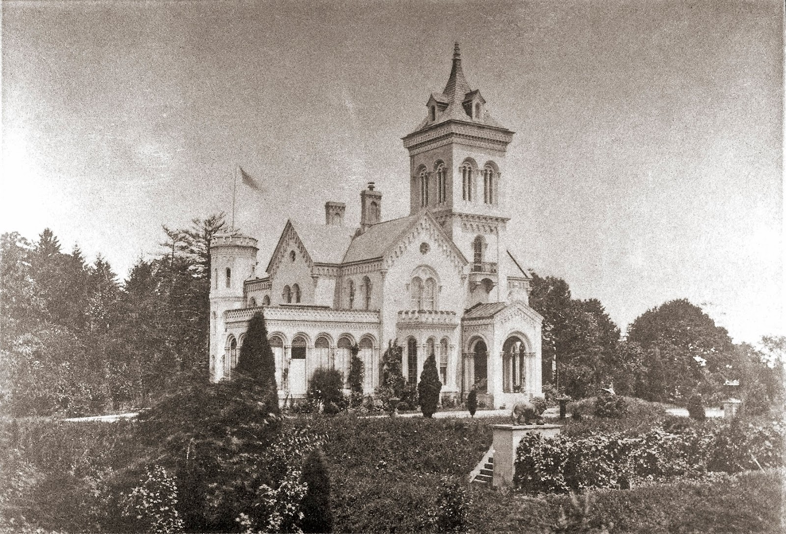 The Picturesque Style: Italianate Architecture: "Bartram Hall" the ...