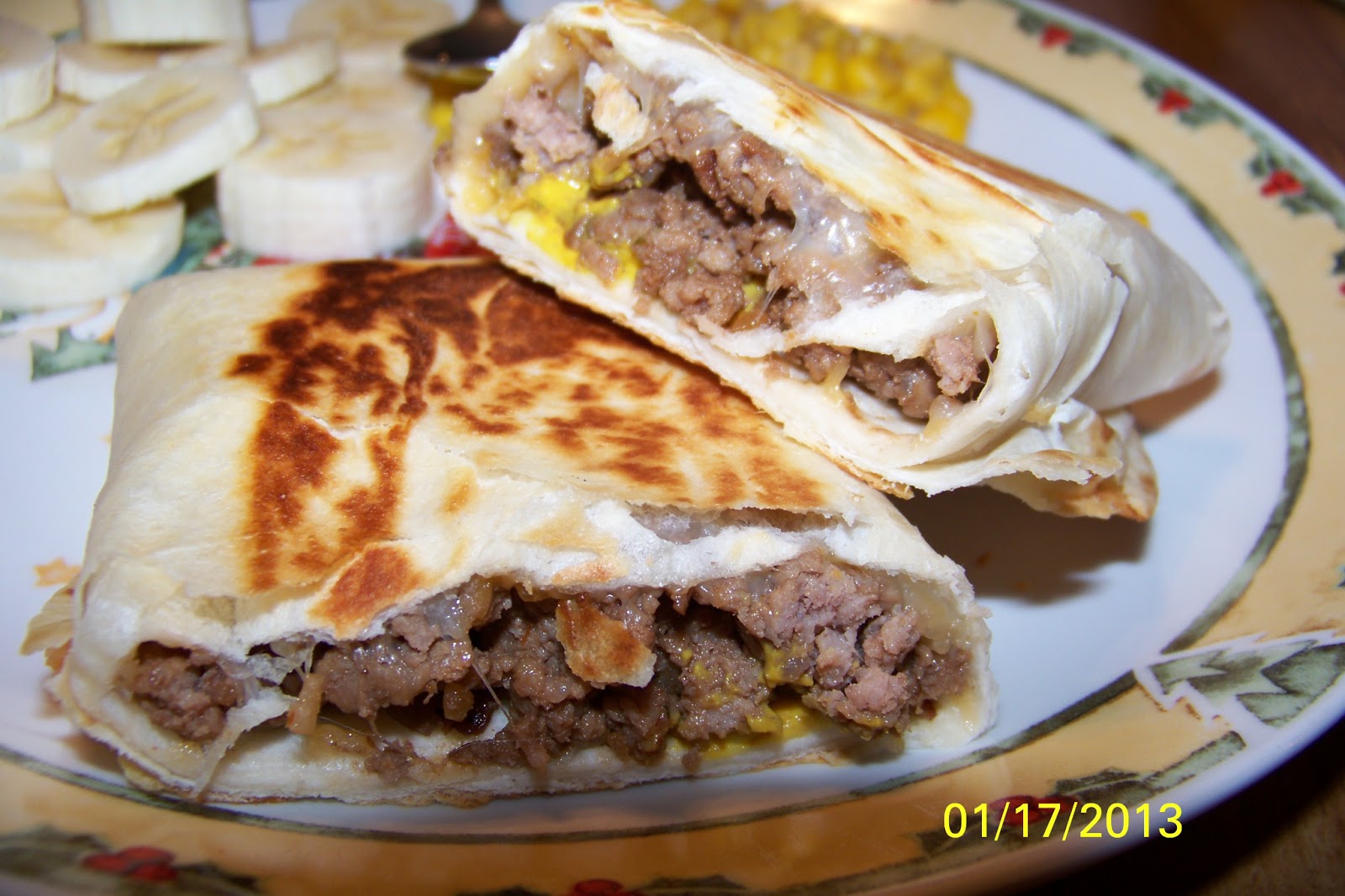 Connor's Cooking: Grilled Cheeseburger Wraps