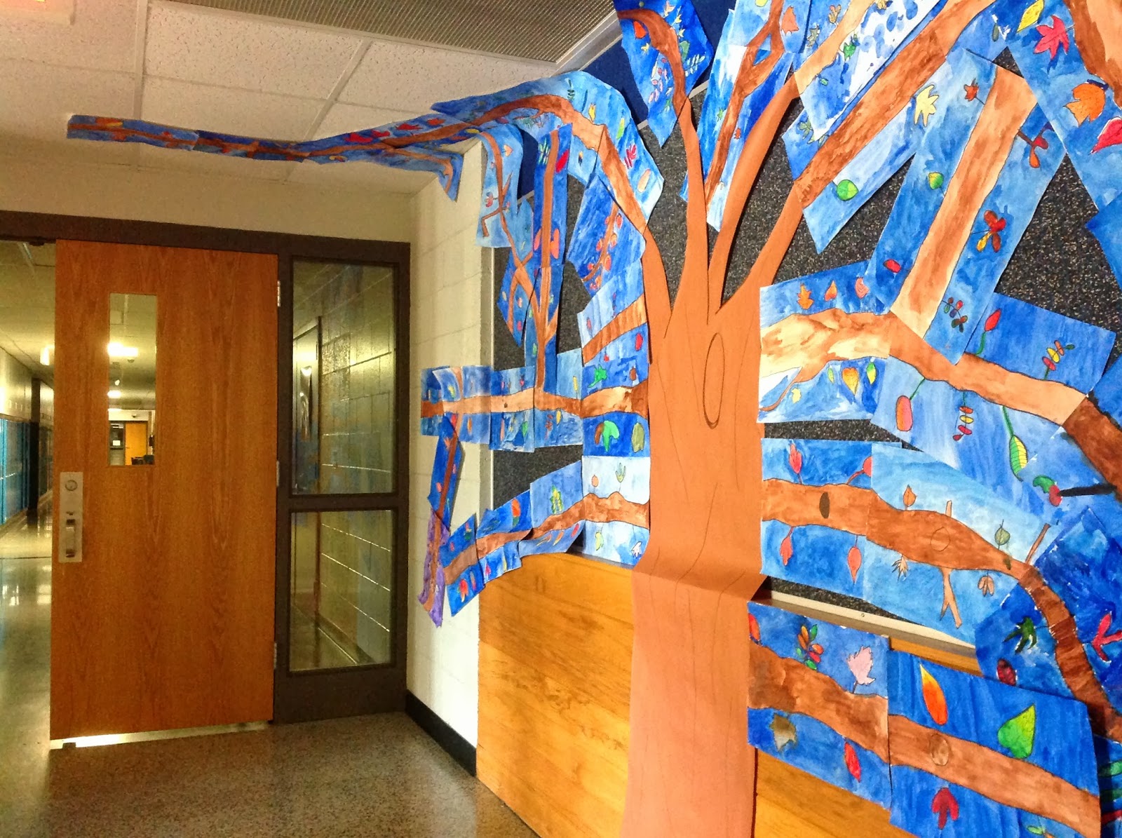 The Artsy Fartsy Art Room: 5th Grade Collaborative Trees