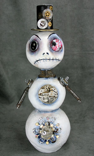 Michele Lynch Art Blog: Sam the Steampunk Snowman Spooky Time Jingles ...