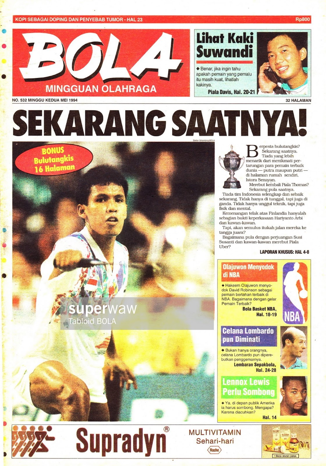 TABLOID BOLA: SEKARANG SAATNYA!