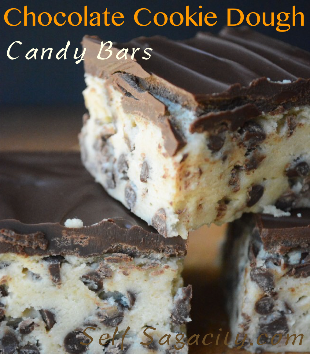 Chocolate Chip Cookie Dough Candy Bars