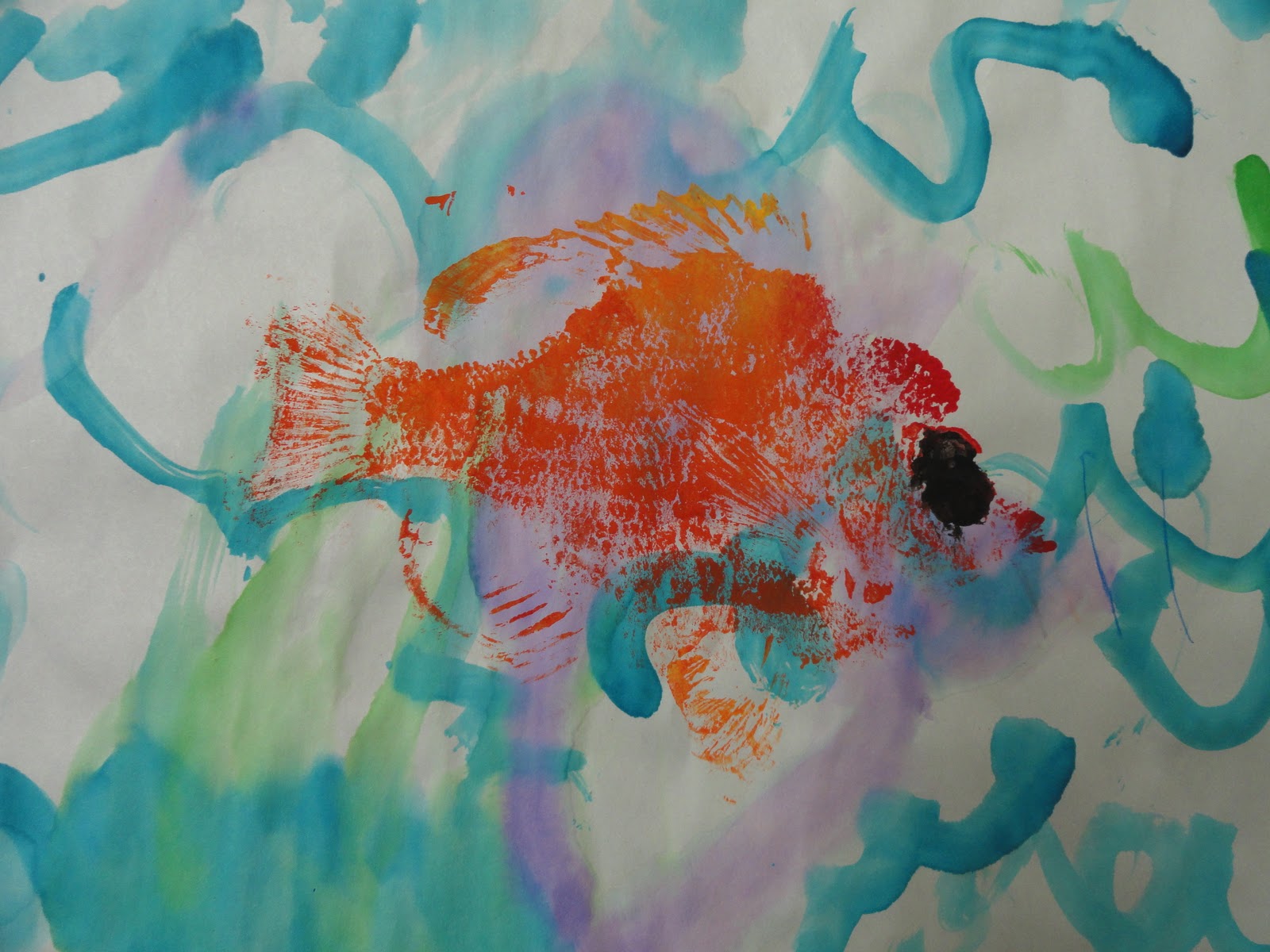 Splats, Scraps and Glue Blobs: Fish Printing (Gyotaku) with Kindergarten
