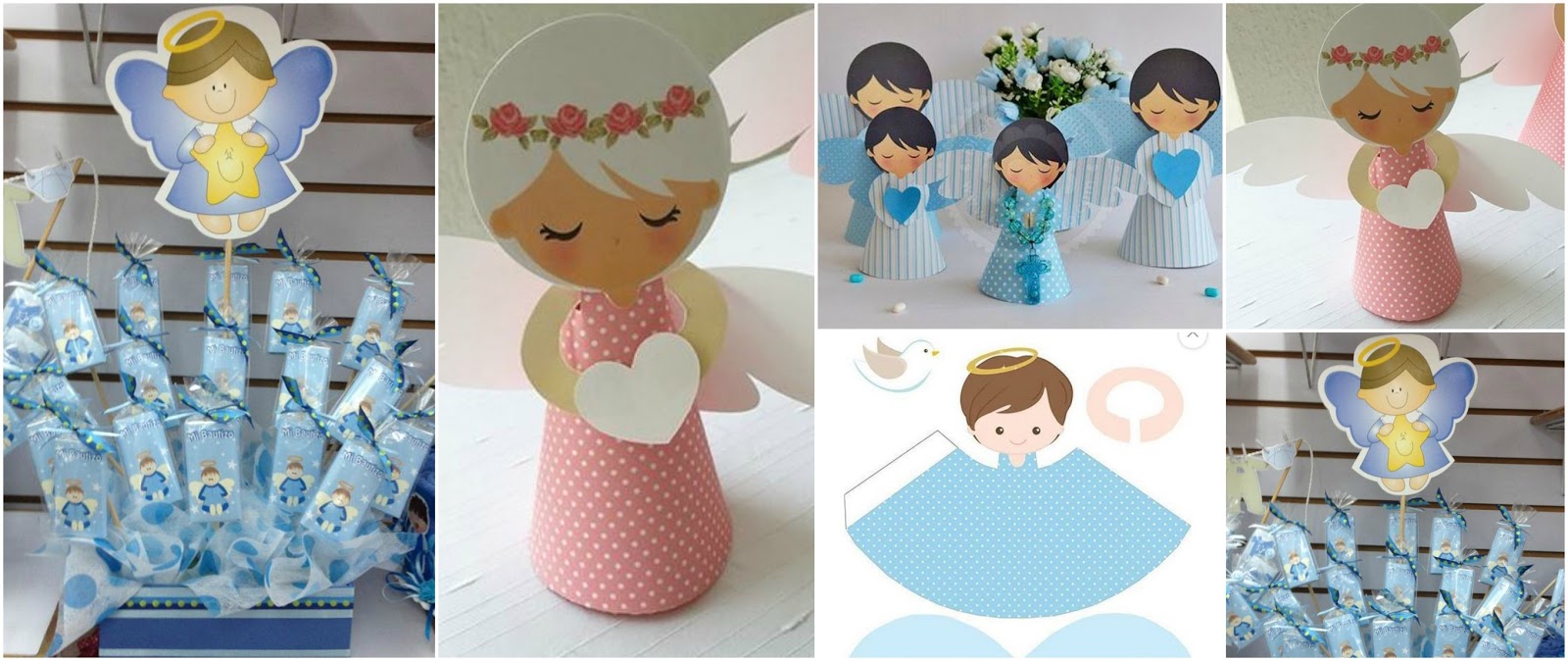 Moldes y tutorial para hacer angelitos de bautizo y primera comunión ...