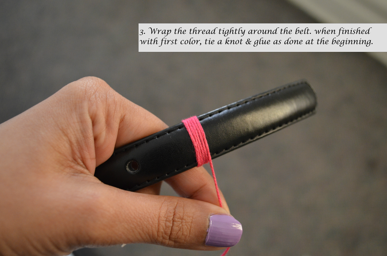 ACT Style Blog: DIY: Thread Wrapped Fancy Belt