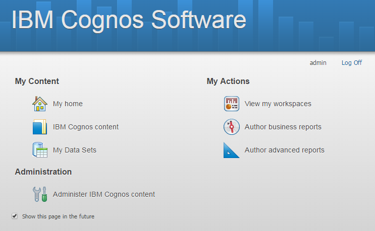 Mapping out OCI 7.3 DWH GUIs: Part 2: IBM Cognos Connection GUI