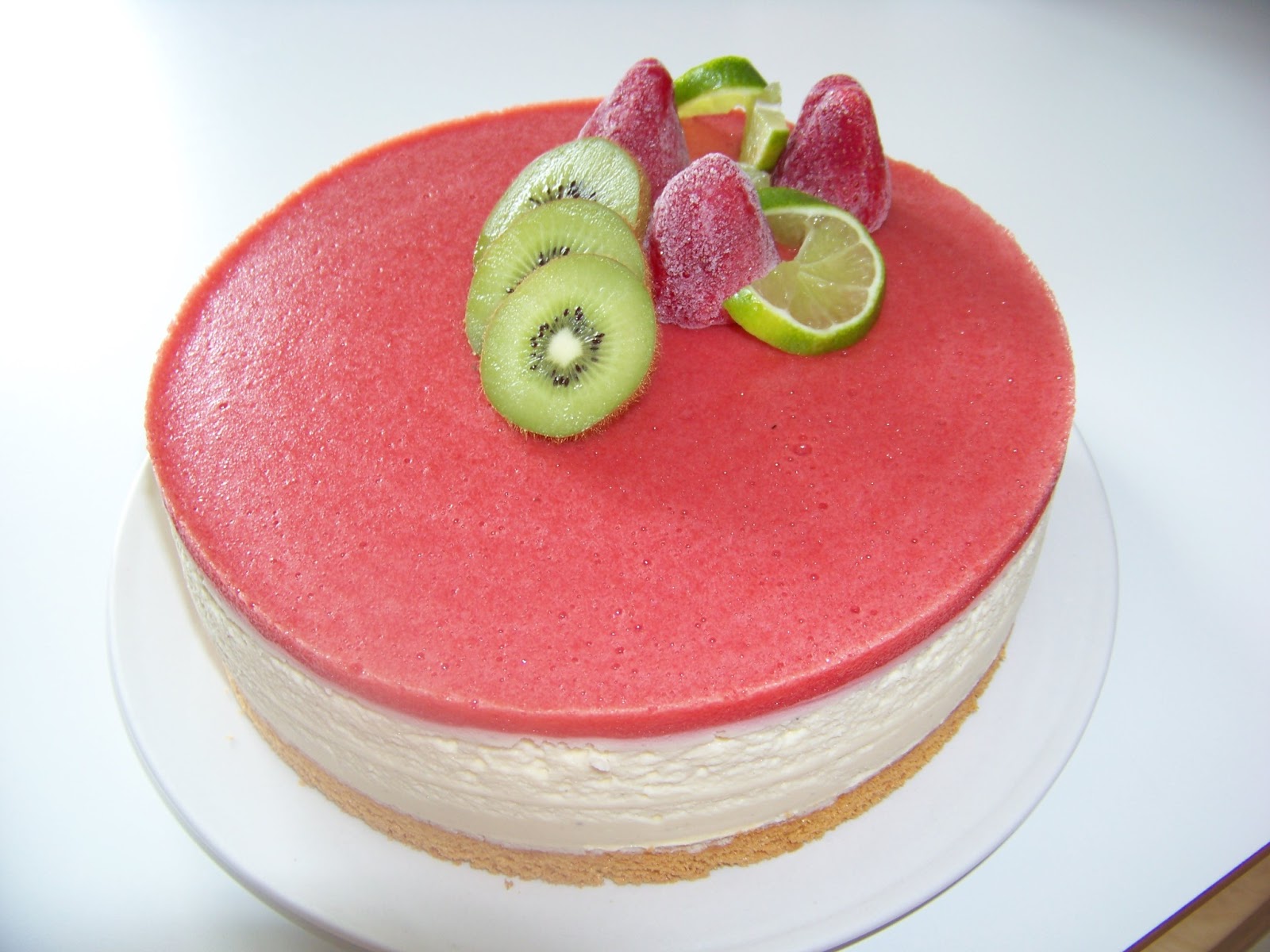 Bavarois vanille et fraise