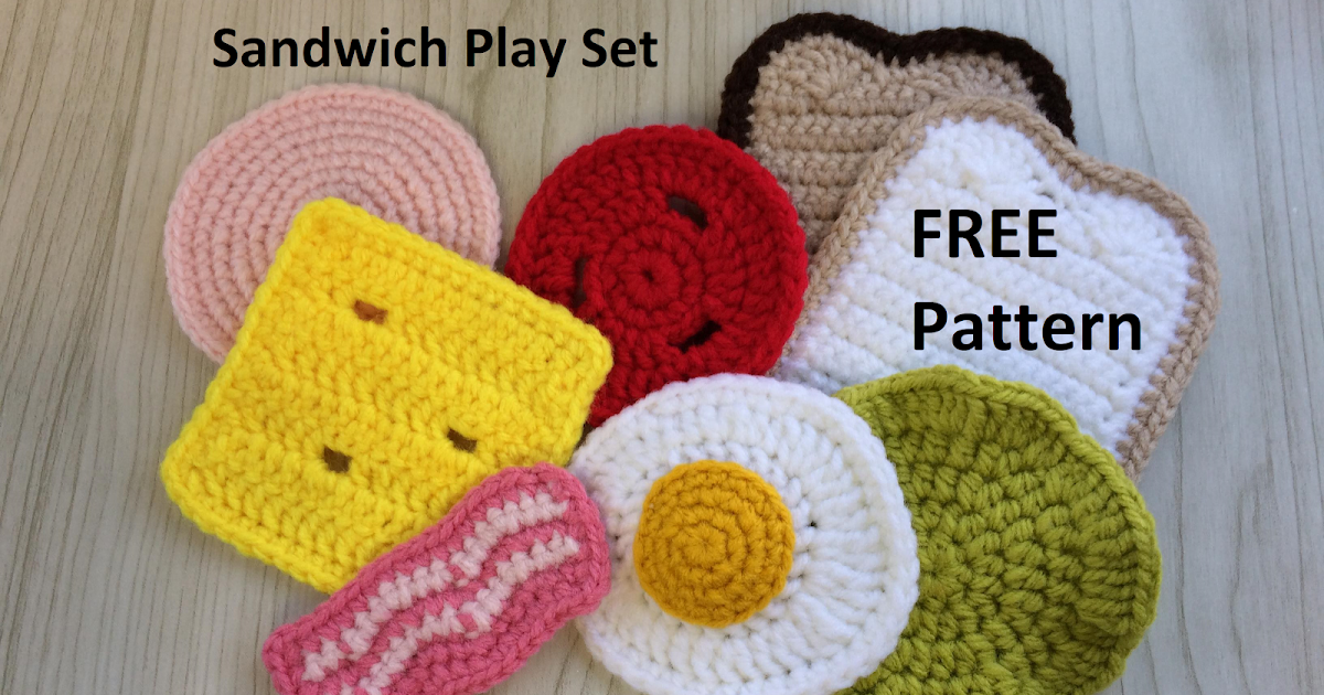 Hateruma Handmade: Sandwich play set - crochet pattern
