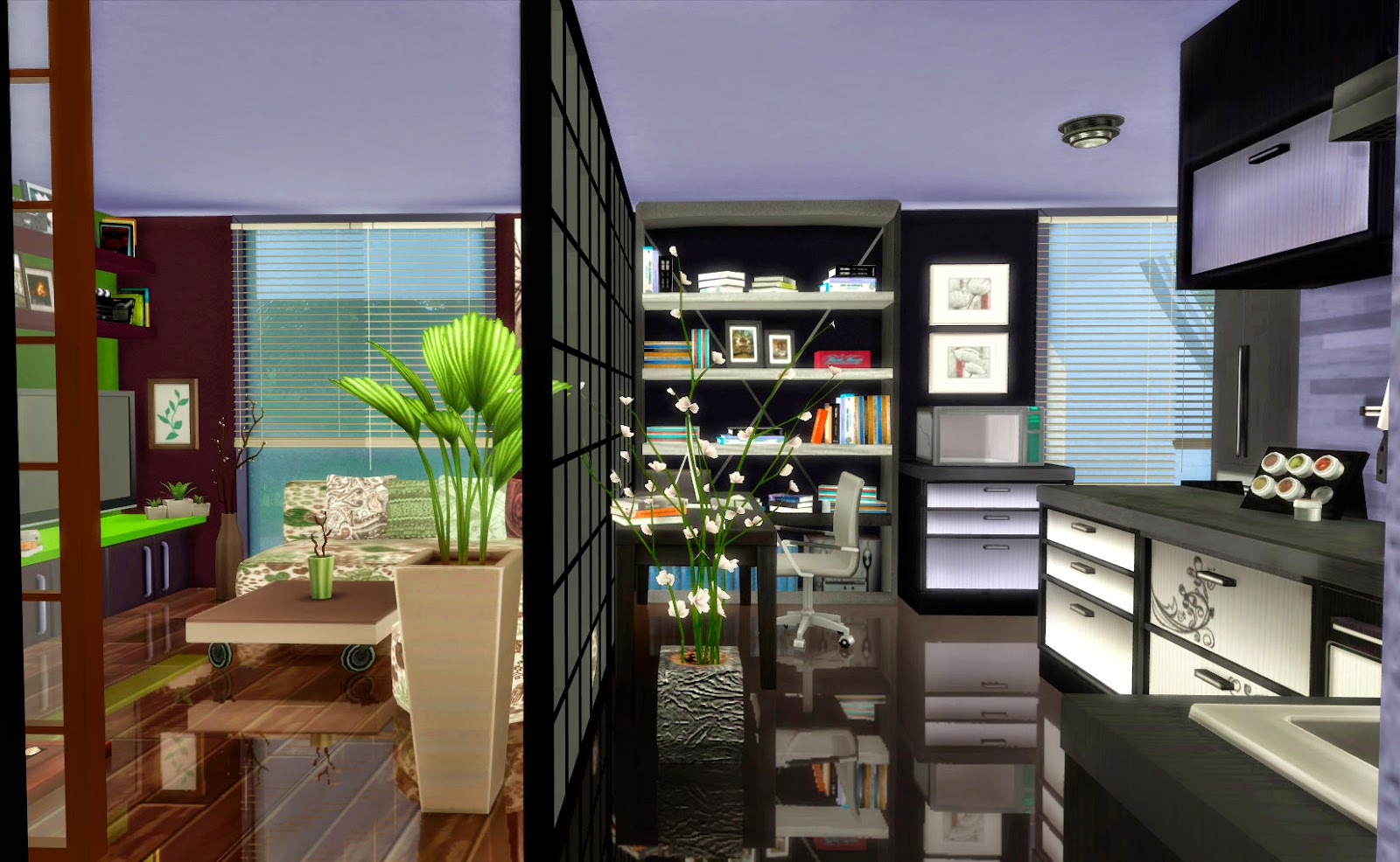 Altea Modern Home. Sims 4 Custom Content.