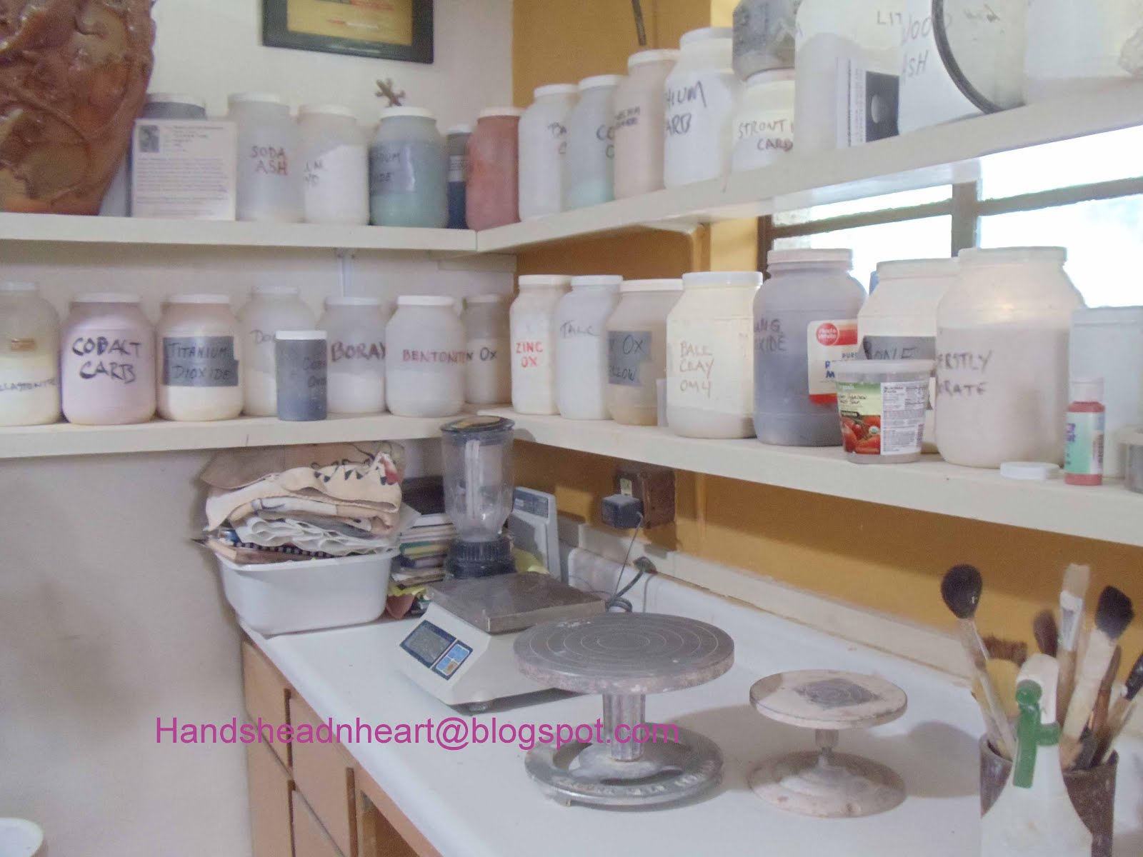 Hands, Head 'n Heart in the Artroom: Ceramic Studio Tour '12