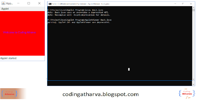 101 Program to set background and foreground color of Applet in Java ~ Coding Atharva