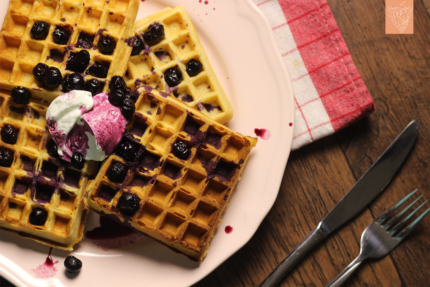 وافل | Waffle | Berry