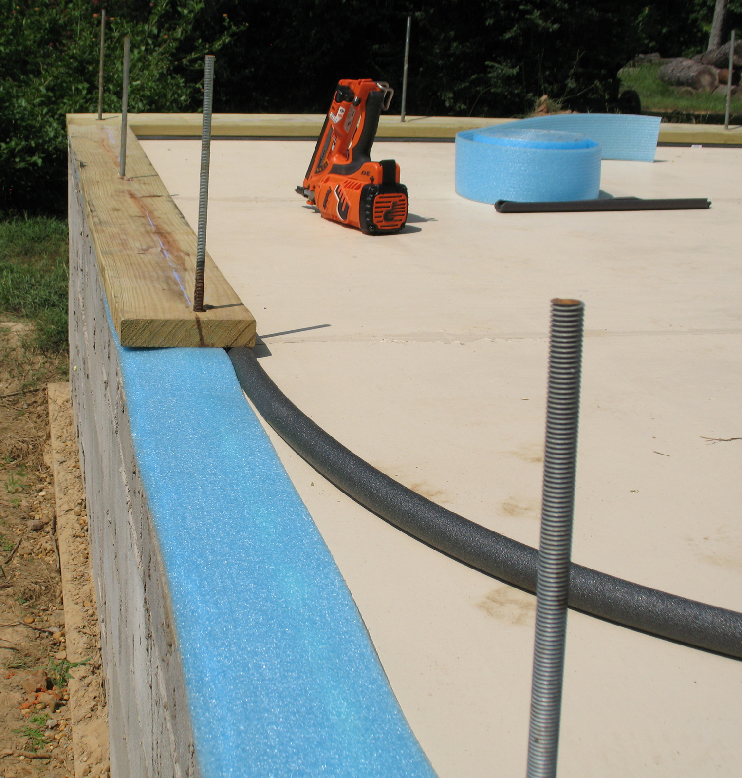 The House That Bare's Built: Sill Board Installation