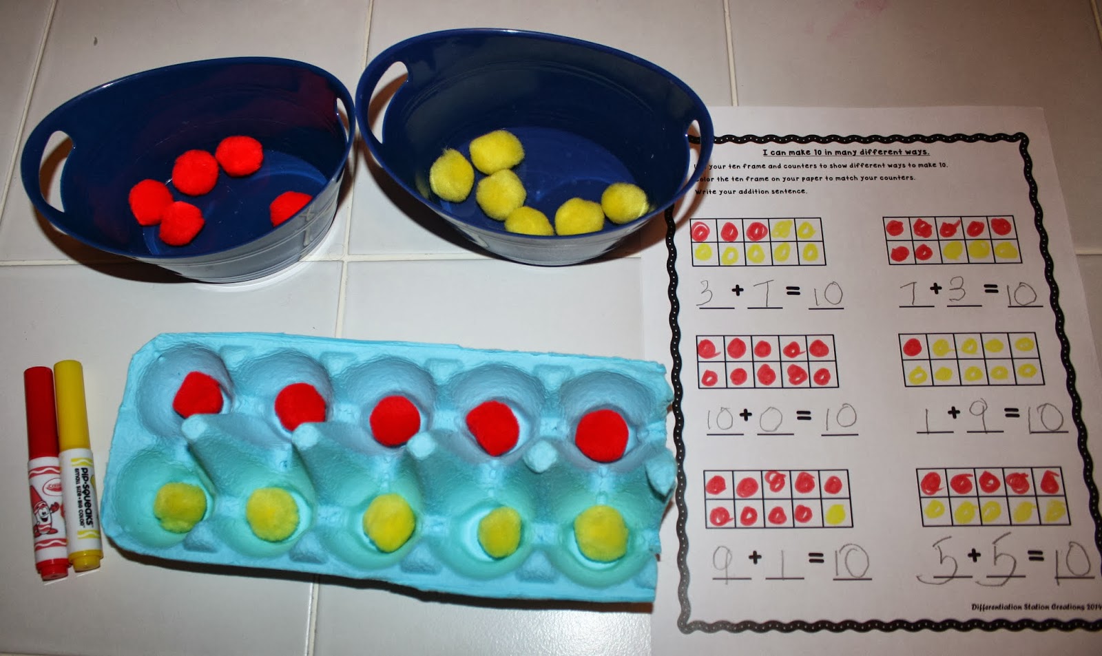 Differentiation Station Creations: More Fun with Ten Frames PLUS a Freebie