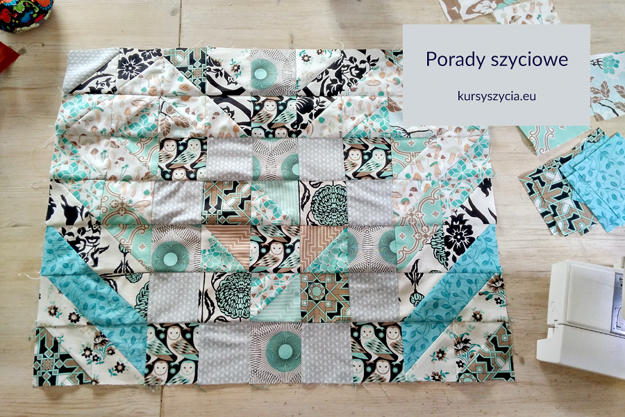 Patchwork - podstawy + tutorial na trójkąty | Kursy szycia - Justyna ...