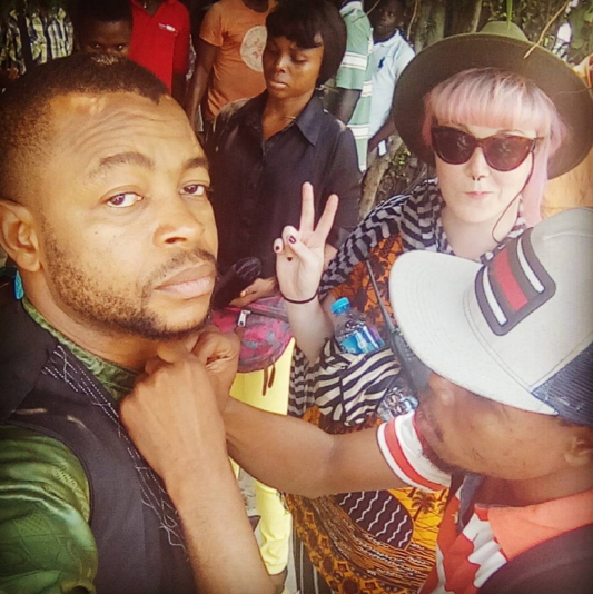 Odunlade Adekola, Basketmouth & Sani Danja Shoot Glo Advert At Mike ...