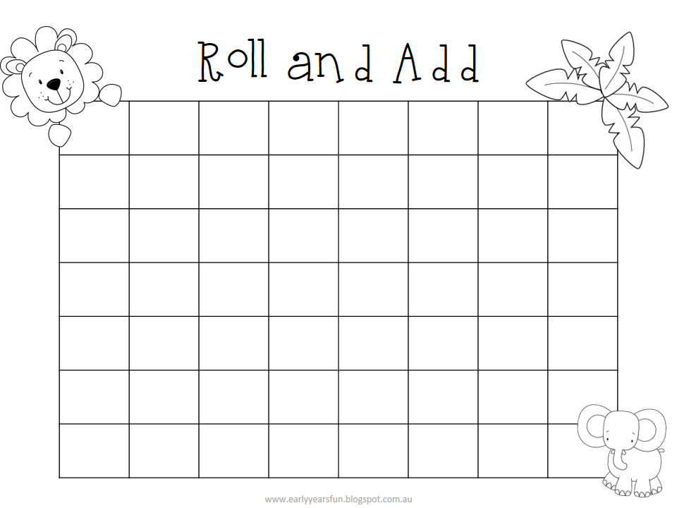 Early Years Fun: Roll, add and colour... an easy dice game