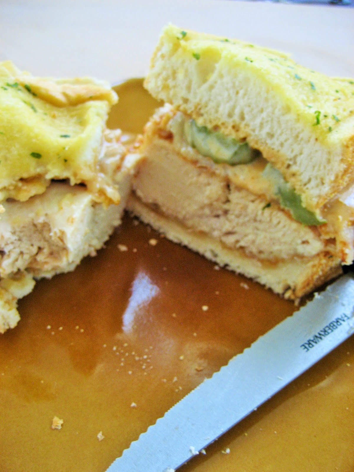 BLOG BY BINNS: The Tracy: (Texas Toast Chicken Sandwich)