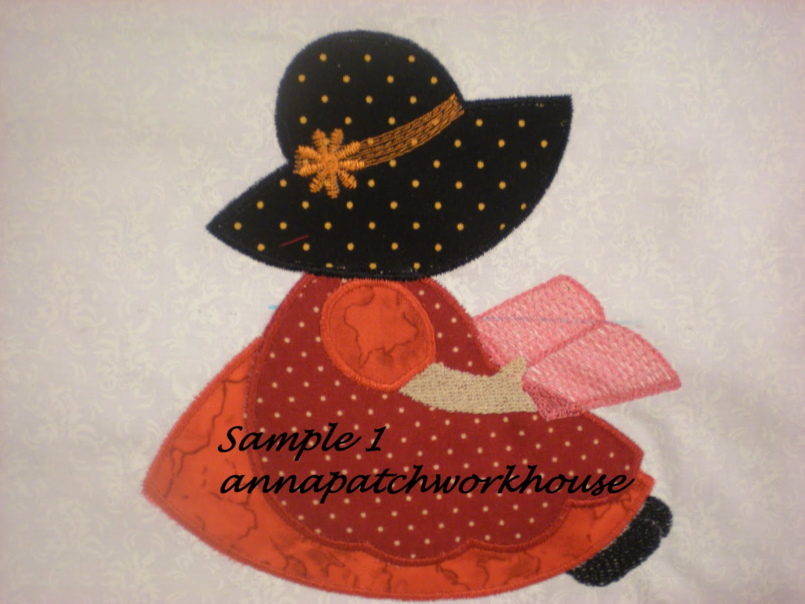 Anna Patchwork House: Sue Bonnet Applique Samples