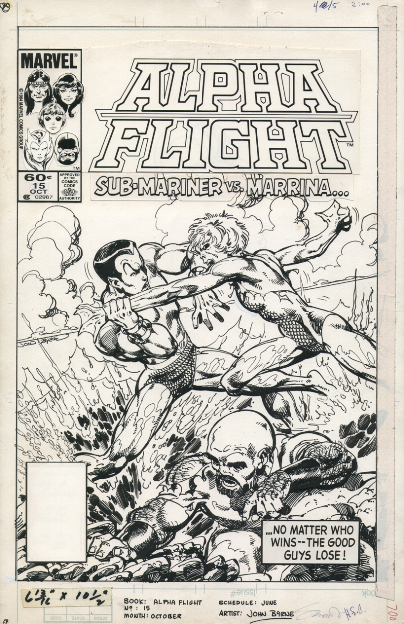 Marvel Comics of the 1980s: 1984 - Anatomy of a cover - Alpha Flight #15