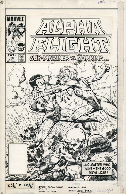 Marvel Comics of the 1980s: 1984 - Anatomy of a cover - Alpha Flight #15