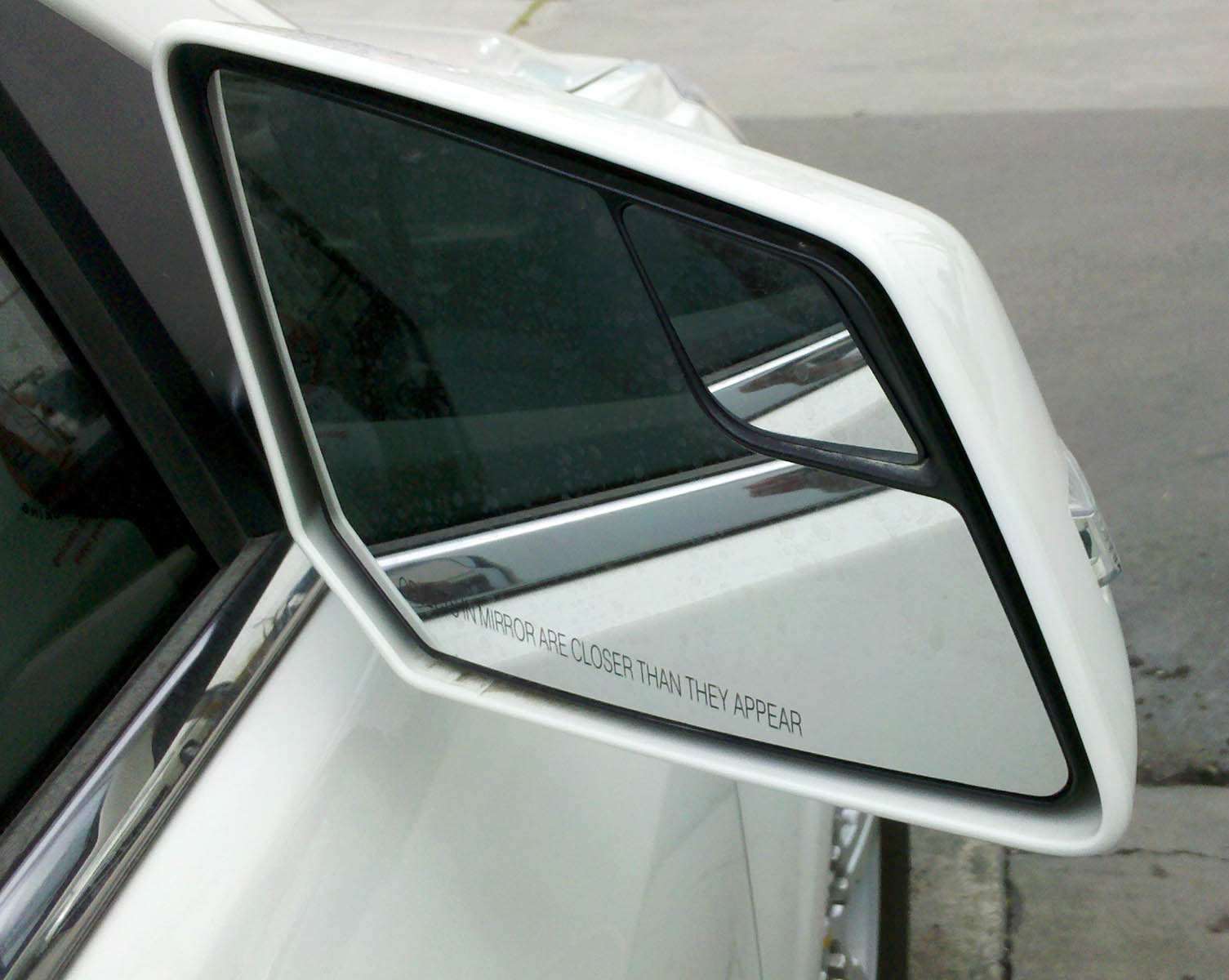 Just A Car Guy: factory side mirrors with the extra mini convex mirror ...