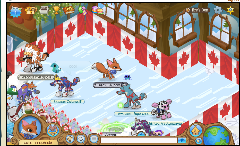 Animal Jam CENTER!: This awesome den that is super creative.