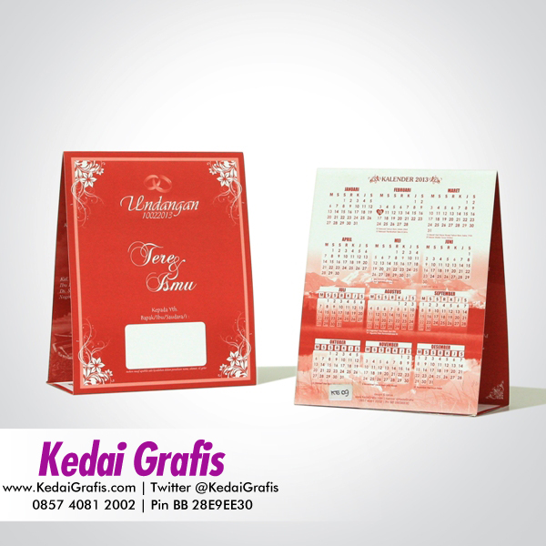 Undangan Kalender Murah di Jakarta | Undangan, Undangan Nikah, Undangan ...