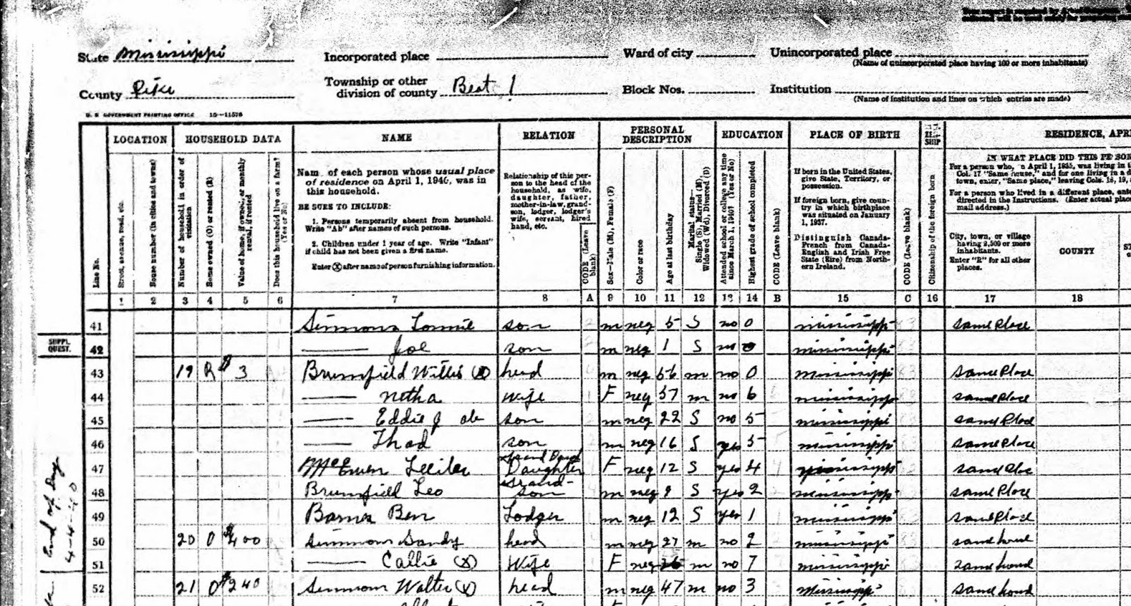 Brumfield Genealogy and other branches and trees: October 2016