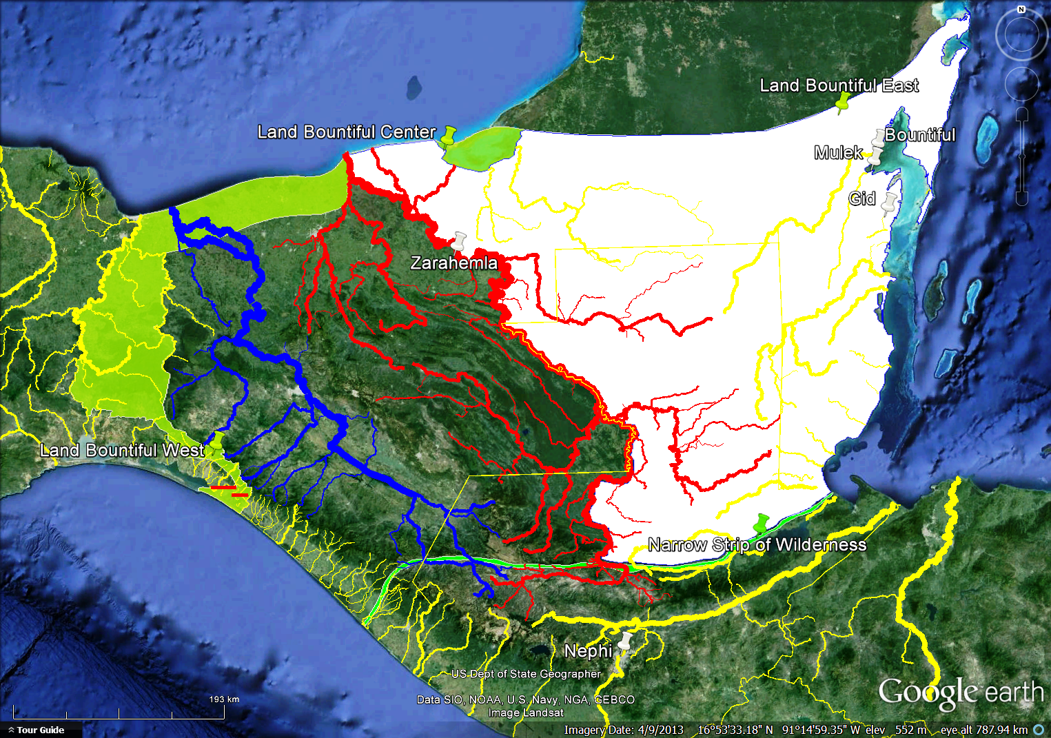 BOOK of MORMON RESOURCES: Test #2 One Half of Nephite Lands