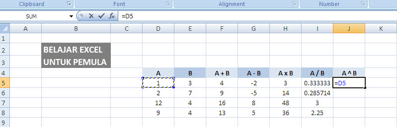 Belajar Excel Untuk Pemula Dengan Mudah dan Menyenangkan: Menggunakan ...