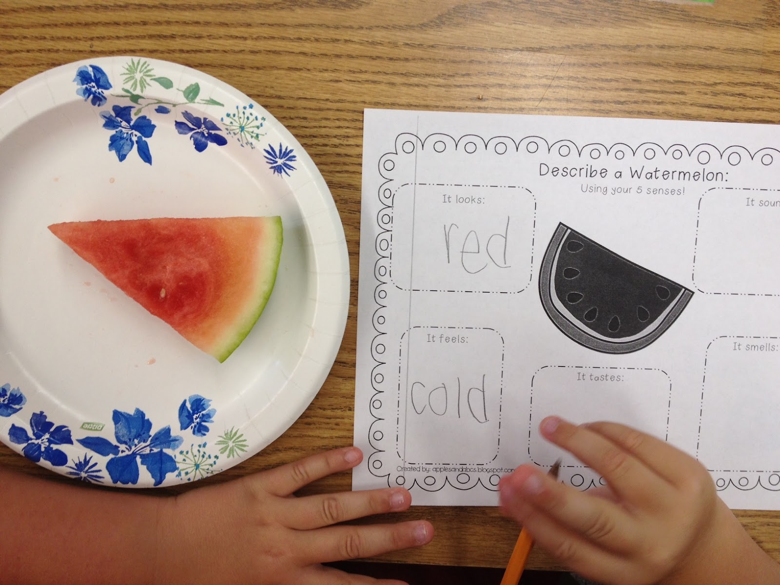 Watermelon Writing and Math - Apples & ABC's