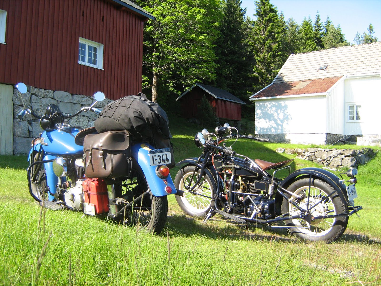 American Motorcycles Norway / Veteran-Mc.com: Up the Setesdal by Henderson