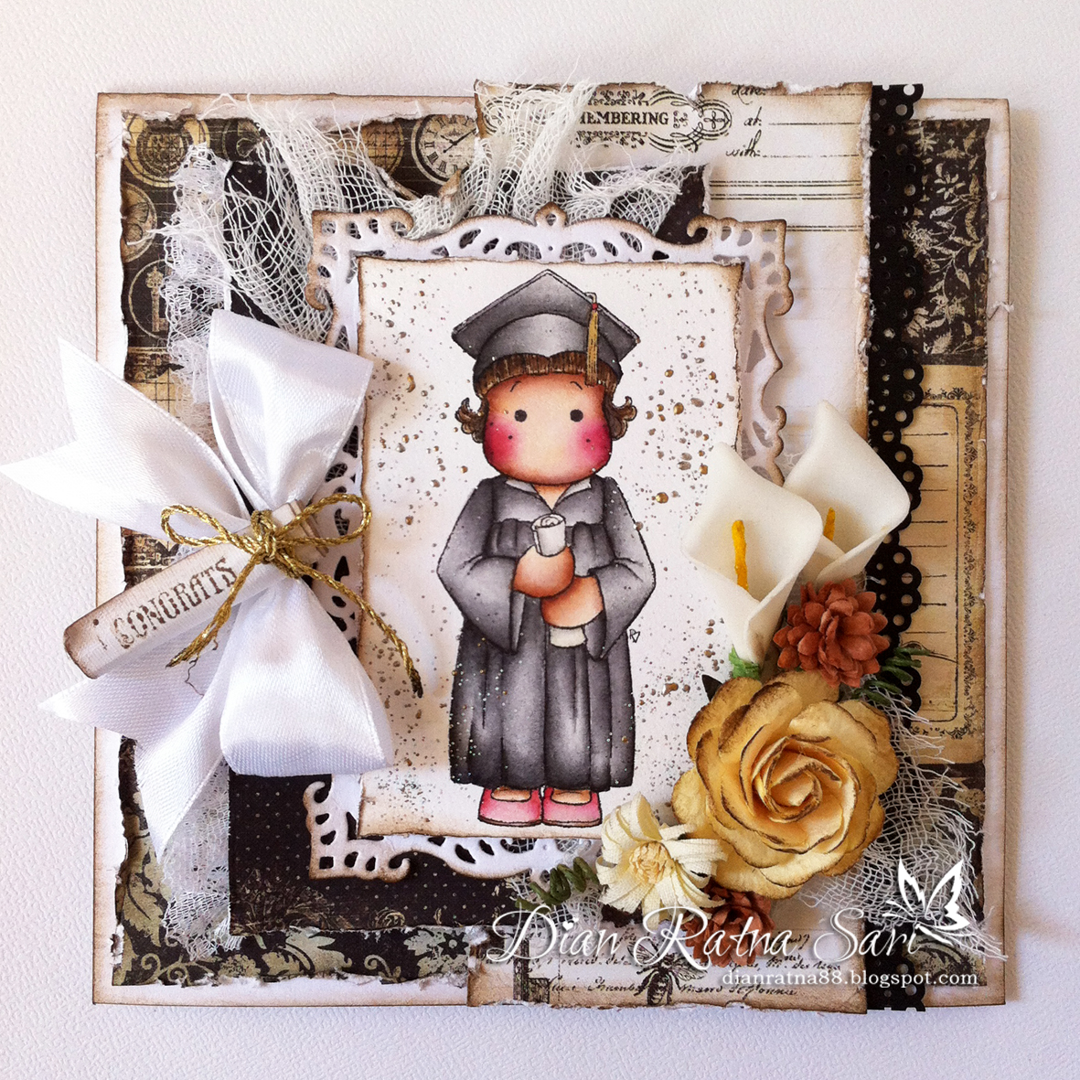 Dian's Craft Room: Vintage Graduation Card