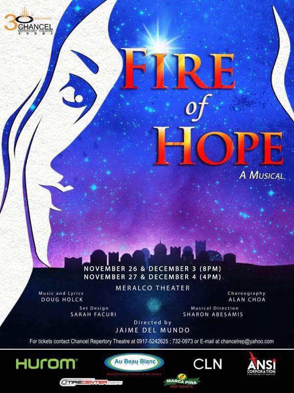 Lemon GreenTea: Chancel Repertory Theatre presents "Fire of Hope"