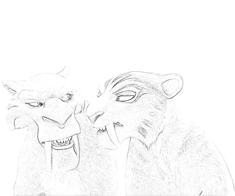 Ice Age Continental Drift Shira Coloring Pages