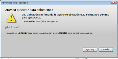Ejecutar IDSE IMSS con certificados vencidos de Java.