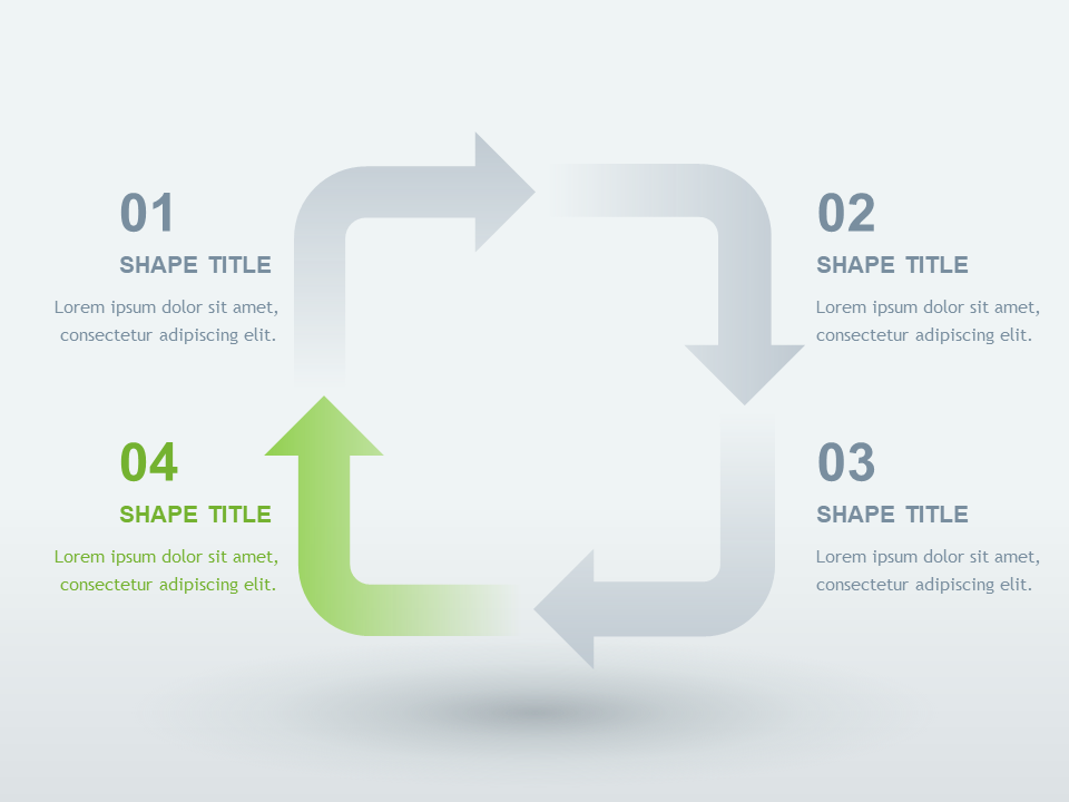 Quadrangle Circulation PowerPoint Templates - PowerPoint Free