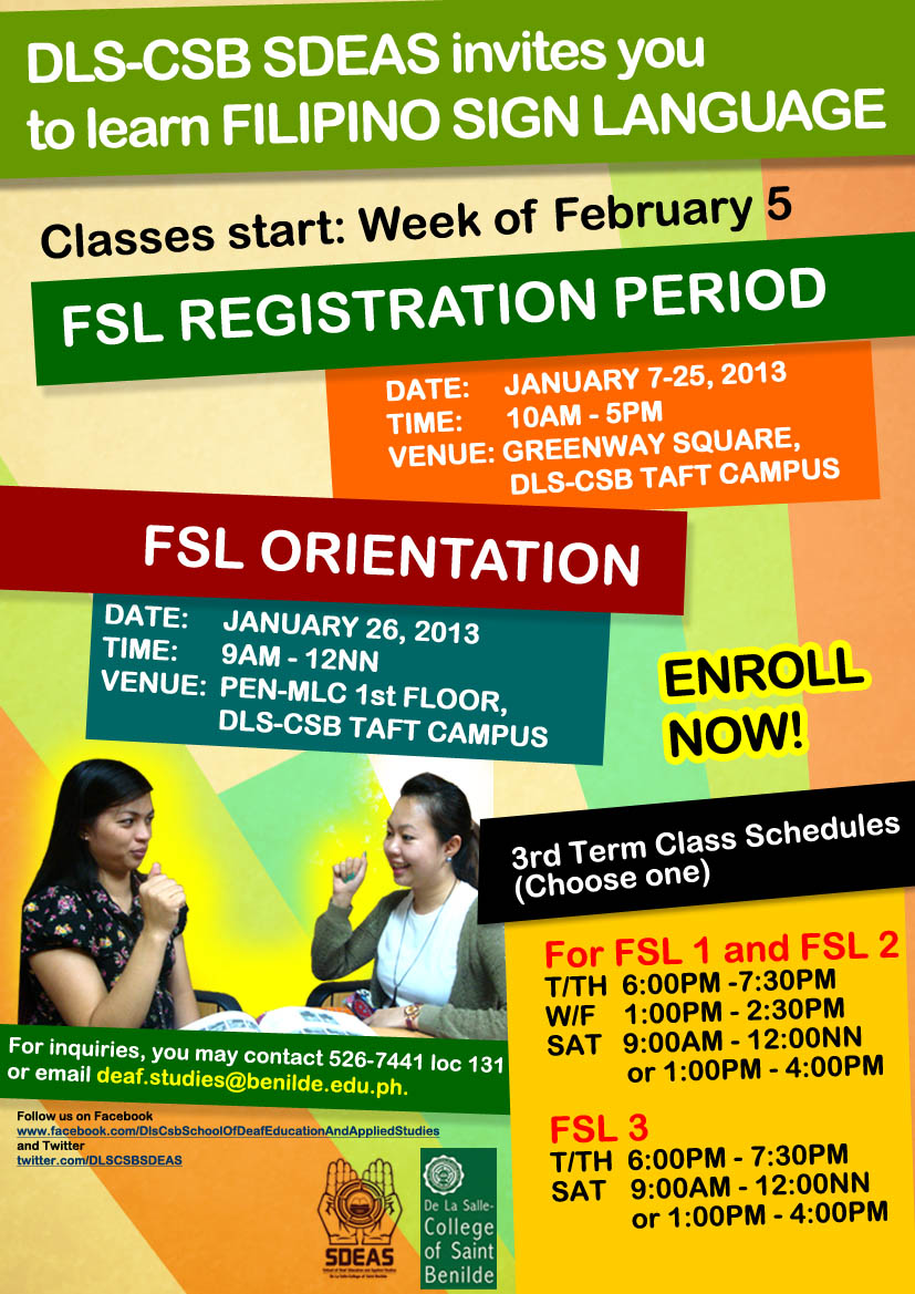 Deaf E News DLS CSB SDEAS Invites You To Learn Filipino Sign Language deaf-e-news-dls-csb-sdeas-invites-you-to-learn-filipino-sign-language