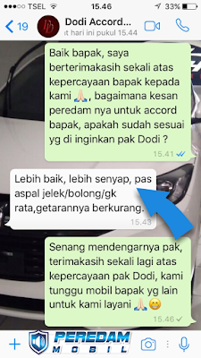 Peredam Suara Mobil Honda Accord Jogja - Peredam Suara Mobil Yogyakarta