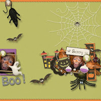 Le scrap de yas: kit "Scary halloween " + Freebie