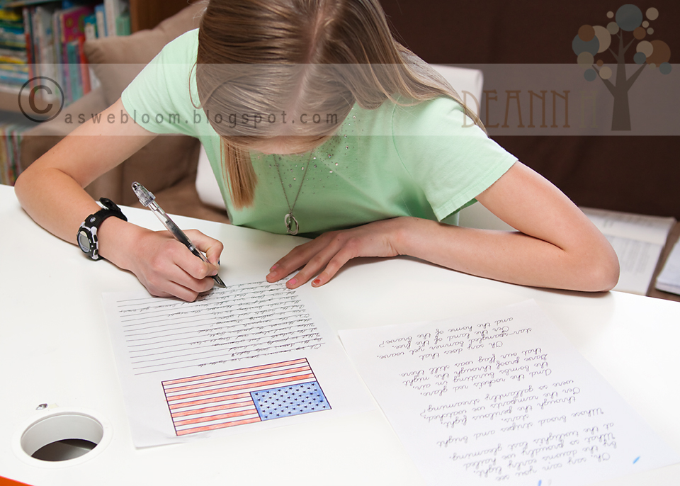 As We Bloom: Homeschool Copywork Review