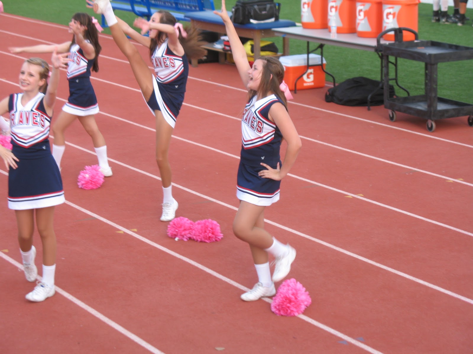Planet Claire: Cheer team goes PINK