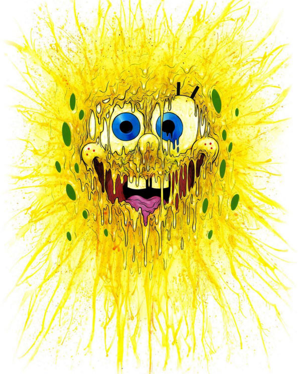 "SpongeBlob" by Alex Pardee for 90's NiQ @ PiQ (June 25)