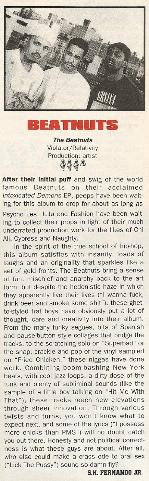 HipHop-TheGoldenEra: Album Review : The Beatnuts - The Beatnuts - 1994