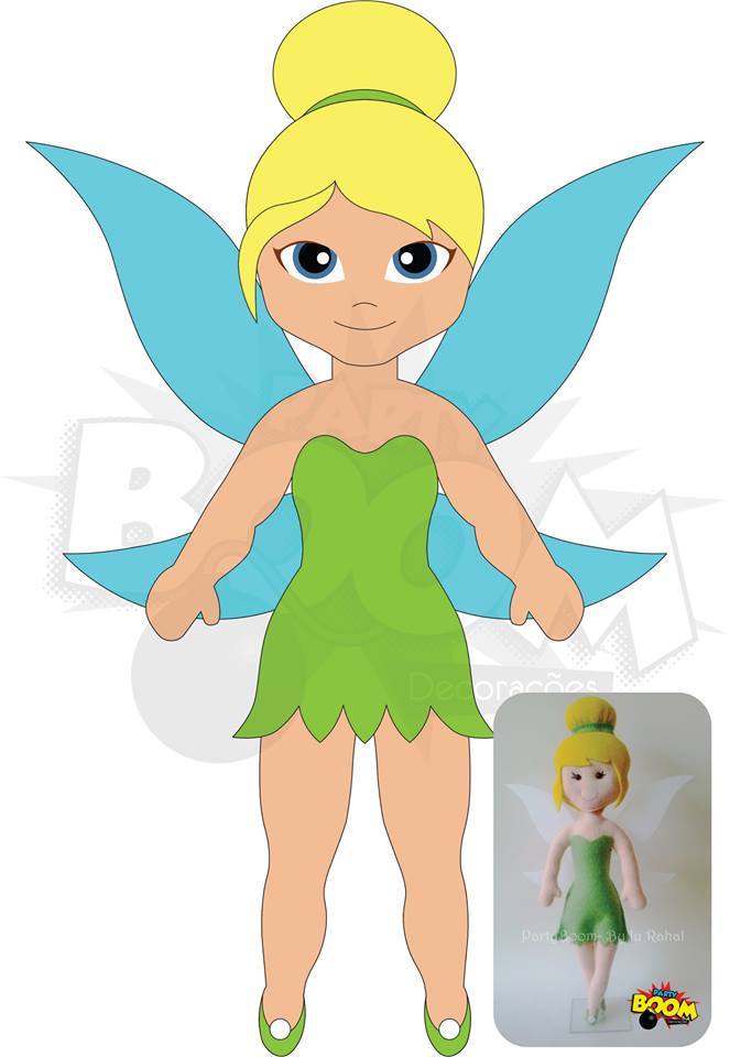 Eu Amo Artesanato: Boneca Sininho(Tinker Bell) com molde