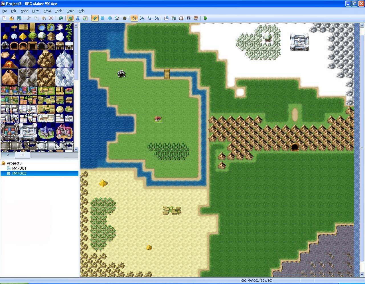 Tutorial RPG Maker VX Ace: Crear tipos de mapas: Programa Videojuegos
